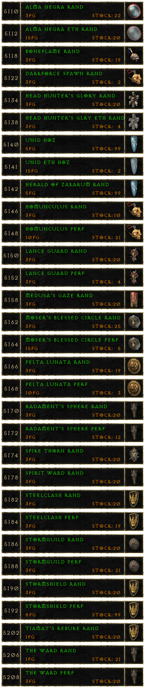 Unique Armor/shield/gloves/weapons 24/7 - Topic - d2jsp