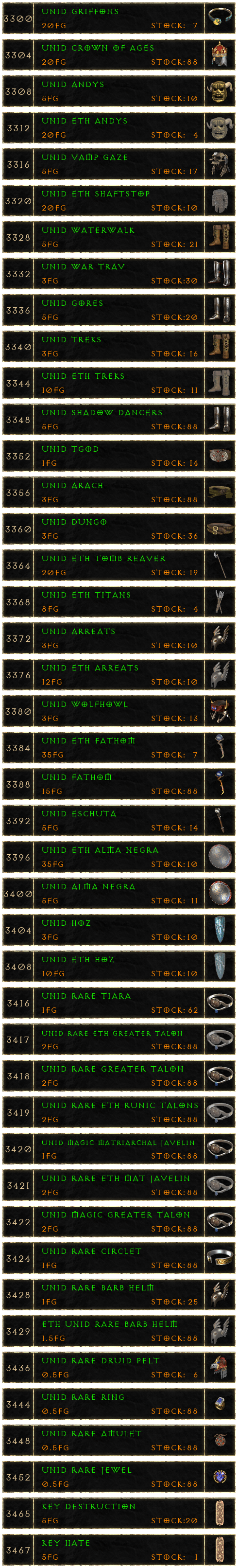 Vertias_kid 24/7 Unids And Gambling - Topic - d2jsp