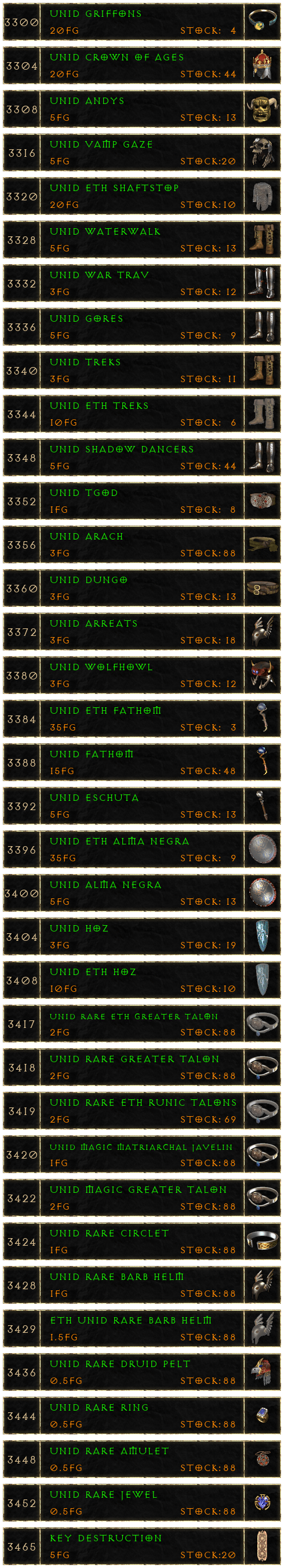 Vertias_kid 24/7 Unids And Gambling - Topic - d2jsp